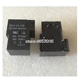 Amazon.com: IndustrialMaker Relay GK-A-1A-12D T90-1A-12V-4P-40A ...