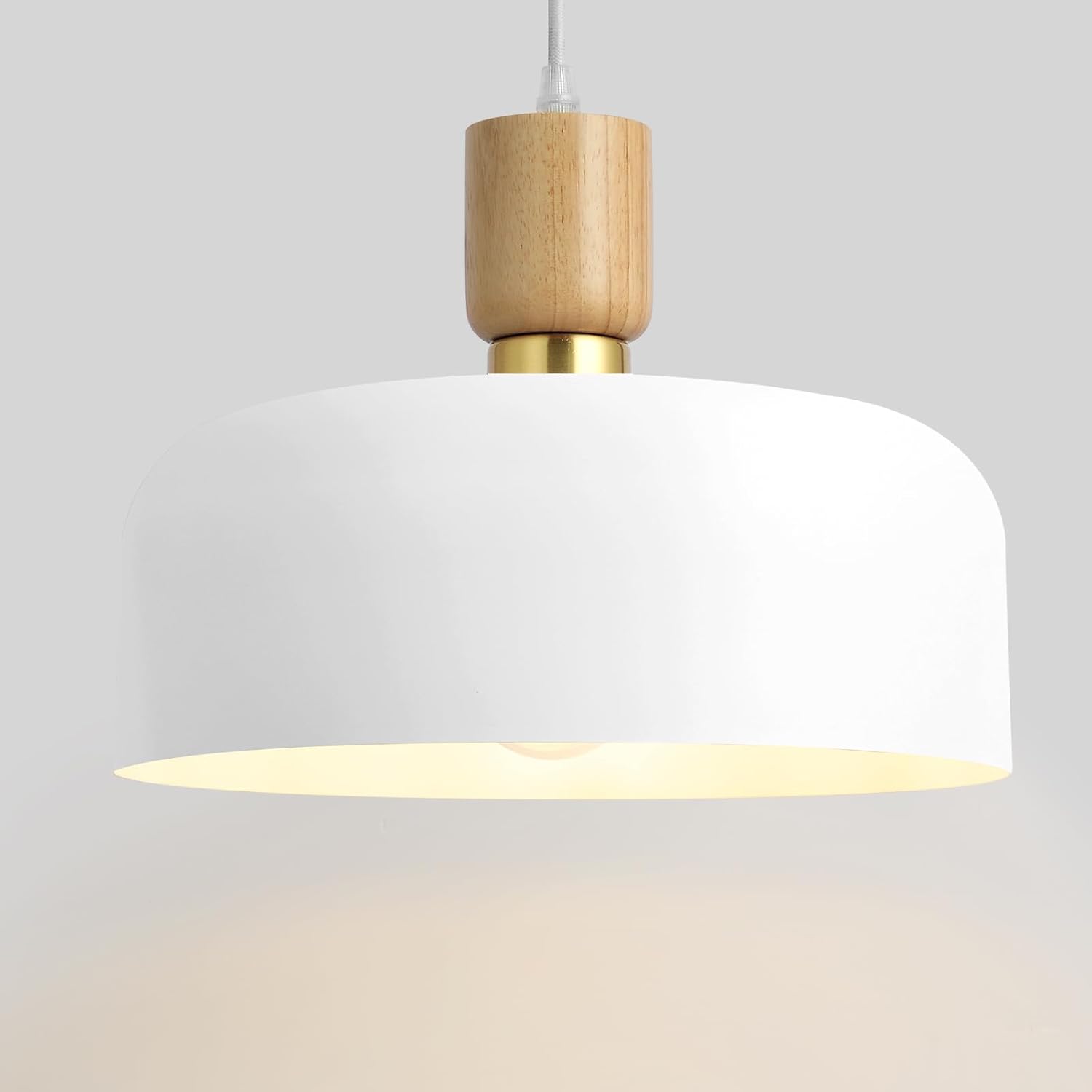 Amazon.com: Modern White Pendant Lighting,Large Pendant Light,Solid ...