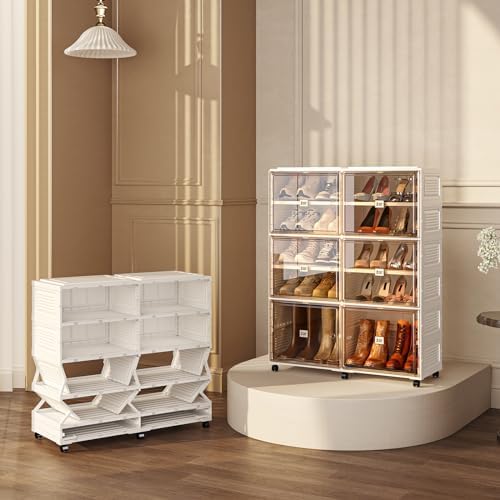 Amazon.com: ANTBOX Portable Shoe Rack Organizer for Closet Entryway ...
