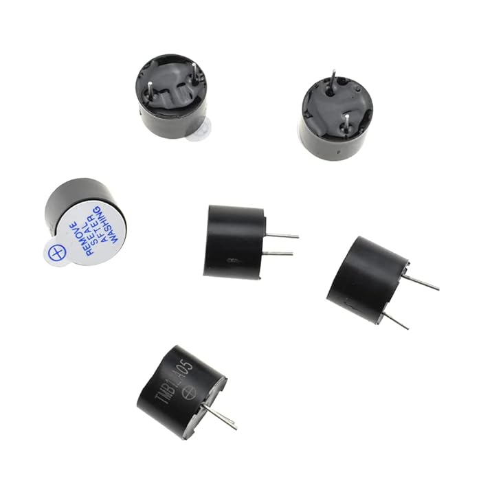 Buy Auleswet 5V Active Buzzer Sufficiently Loud Easy Activate Simple Connection Less ...