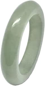 Amazon.com: Handmade Natural Jade Ring for Women - Lucky Gift: Clothing ...