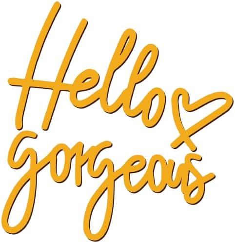 Amazon.com : Hello Gorgeous for Wall Art, 3D Wooden Hello Gorgeous Sign ...