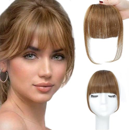 Amazon.com : ORIGEN Clip in Bangs Real Human Hair Clip on Wispy Bangs ...