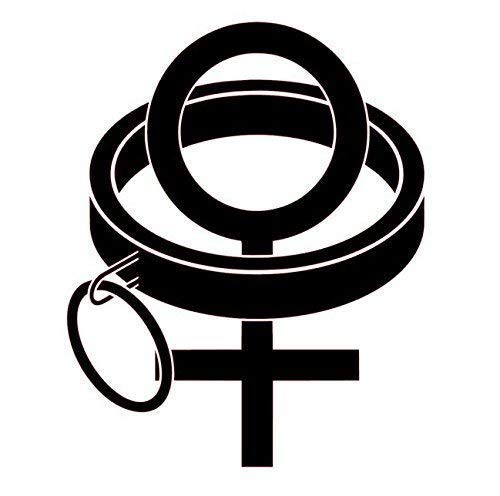 Amazon.com: Female Symbol Vinyl Decal, Collared Submissive Decal ...