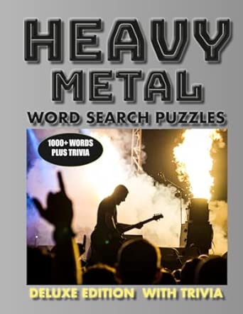 Heavy Metal Word Search Puzzles, Deluxe Edition With Trivia: Word ...