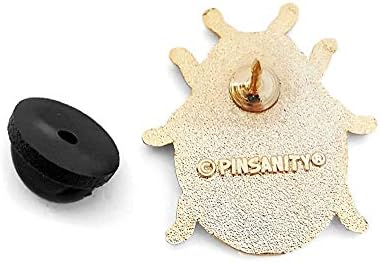 Amazon.com: Pinsanity Cute Ladybug Enamel Lapel Pin : Clothing, Shoes ...