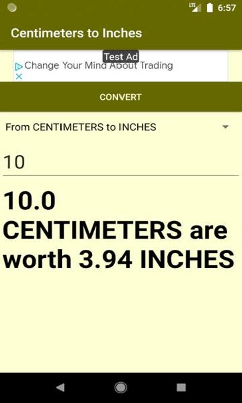 Centimeters to inches converter utility - App on Amazon Appstore