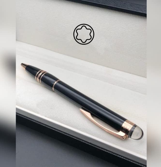 PFN Mb pen ball pen black and golden colour mont pen solit pen Blanc ...