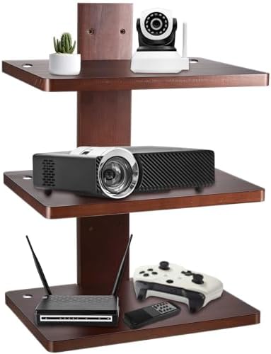 Amazon.com: Beeveer Wooden Floating Entertainment Center Shelves ...