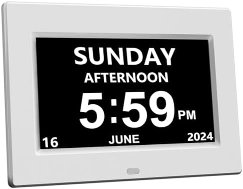 Talking Alarm Clock for Visually Impaired - Large Numbers Desk Clock ...