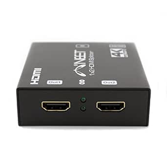 Neet® - 2 Way HDMI SPLITTER BOX 1x2 Port (1 input 2 output) HDMI 2.0 4k ...