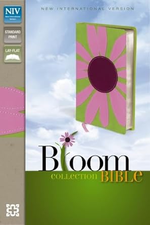 Holy Bible: New International Version, Pink Daisy, Italian Duo-Tone, Thinline, Bloom Collection ...