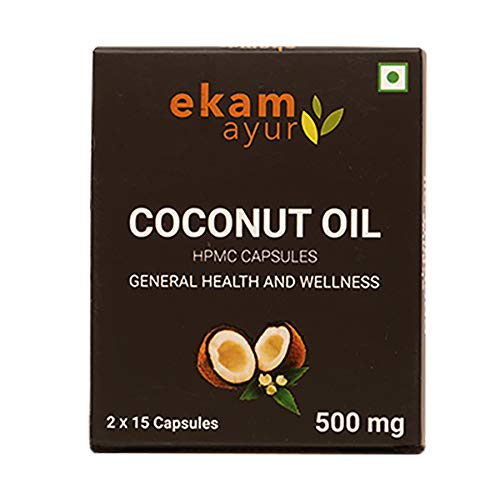 Buy COCONUT OIL CAPSULES 500MG Online at Low Prices in India - Amazon.in