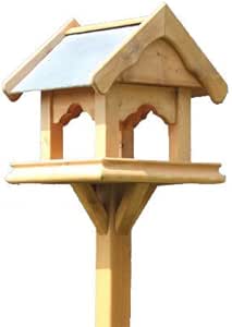 Amazon.com : Buttermere Slate Roof Bird Table : Patio, Lawn & Garden