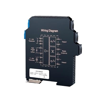 24V DC signal isolator 4-20mA one-input one-output conversion RS485 ...