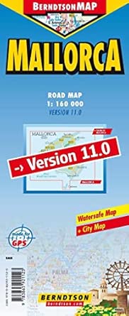 Mallorca / Majorca 1 : 160 000: Palma di Mallorca, Metro (mt), Time ...