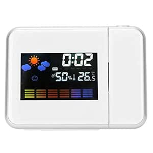 Buy Ubersweet® Weather Station, Weather Monitoring Clock, 180° Rotating ...