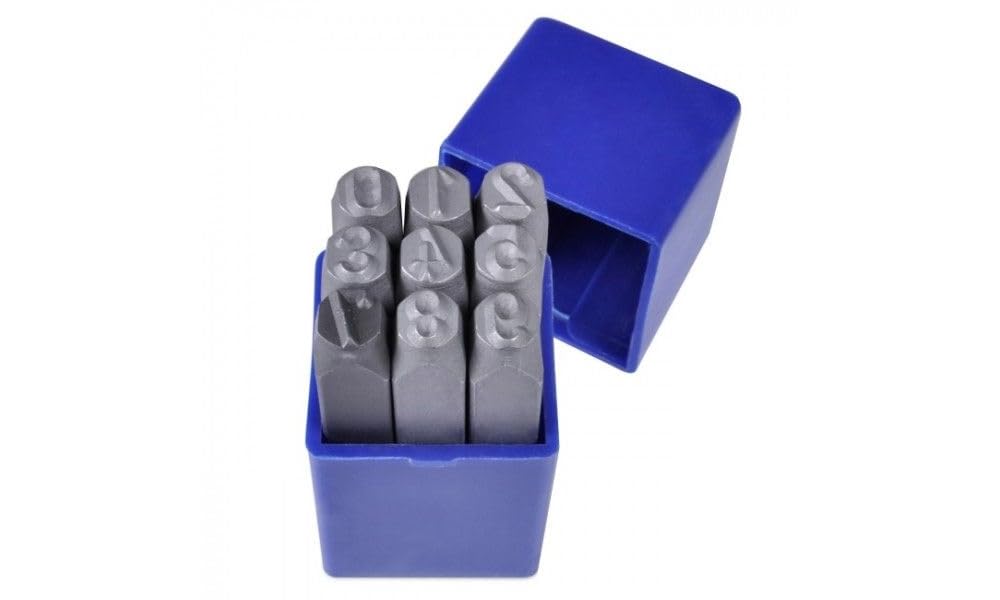 Snapklik.com : Groz 25902 Induction-hardened Number Stamp Set