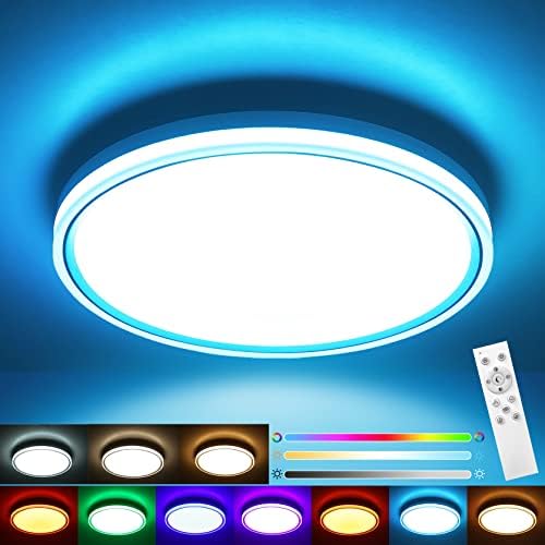 Sentasi Ceiling Light LED Ceiling Light Flat 24 W RGB Colour Changing ...