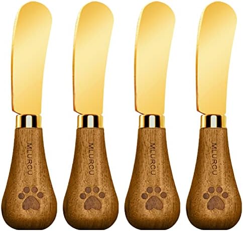 Amazon.com: Standing Butter Spreader Knife Gold Butter Knives Set of 4 ...