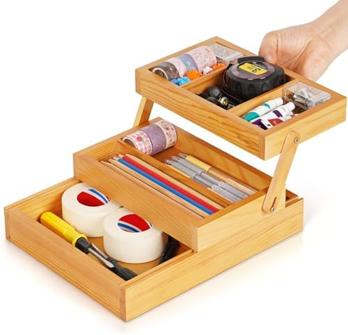 Amazon.com: MININAI 2/3 Tier Drawer Organizer Multi Level Collapsible ...