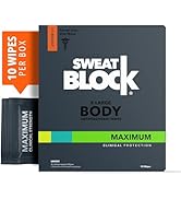 SweatBlock Clinical Strength Deodorant Antiperspirant Wipes - Treat ...