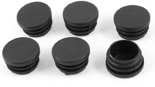 28 PCS Black Round Tube Plastic Plugs End Caps (32mm) : Amazon.co.uk ...
