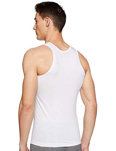 Buy Rupa Jon Men's Jon Scented 3P WHT RN Regular Solid Vest ...