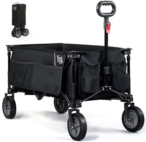 TIMBER RIDGE Extended Festival Trolley with Brakes & Cargo Net, 300L ...