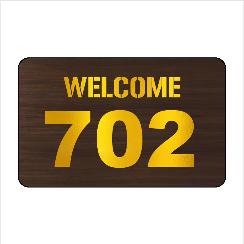 Buy Number Plate 702 Door, Room, etc Laser cut Acrylic Board fixed with ...