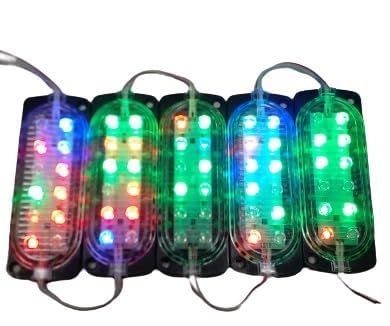 DC 12 Volt 3 Watt (12 LED) Waterproof LED Module Light Lamp Bulb ...