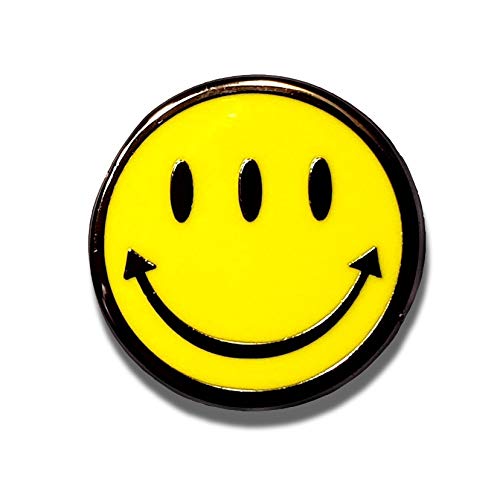 Smile Face pin Hard Enamel Pin Badge Hippie Gift for Transmetropolitan ...