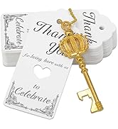 Amazon.com: 100 Pcs Key Bottle Opener Wedding Party Favors, Crown ...