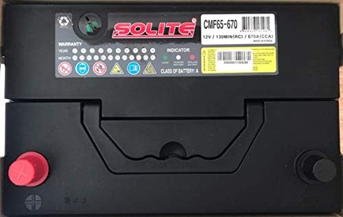 SOLITE 65-670MF Car Battery (12V 75AH 65-72S): Buy Online at Best Price ...