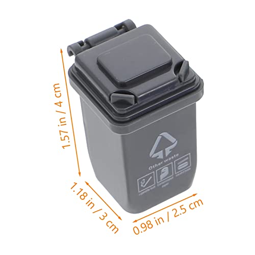 NUOBESTY 5Pcs Miniature Garbage Cans with Opened Lids Small Garbage Bin ...