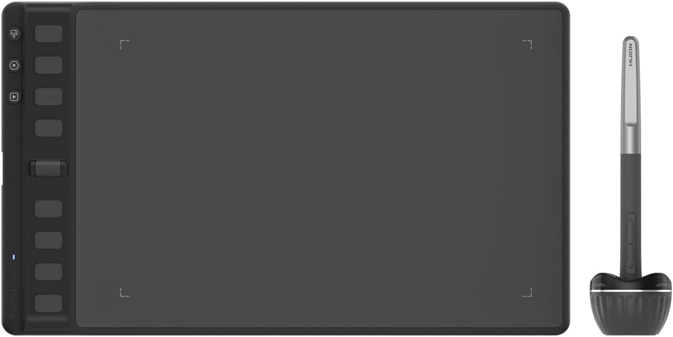 HUION Inspiroy 2 M Grafik Tablet, Yeni Dijital Kalem PW110, 8 ...