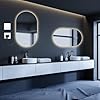 Amazon.com: Niccy Oval LED Bathroom Vanity Mirror, 36x22inch Frameless ...