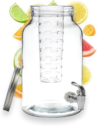 PZL CONCEPT Distributeur Boisson avec Infuseur et Robinet 6 L ...