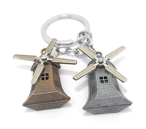 Key Tech Windmill Metal Keychain (Bronze/Grey) : Amazon.in: Fashion