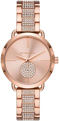 Michael Kors MK2663 Uhr Damenuhr Lederarmband vergoldet 5 bar Analog ...