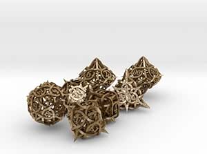 Amazon.com: shapeways Thorn Dice Set with Decader, 7 Piece Die Set ...