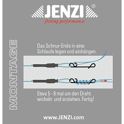 Set of 4 fluoro-carbon leaders with swivel and knotless connector by ...