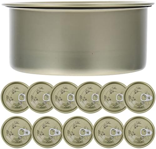 Amazon.com: Luxshiny 12pcs Cali Self-seal Tin Can with Lid Press-in ...