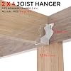Amazon.com: 20 Pcs 2x4 Joist Hangers for Wood,18 Gauge Metal Face Mount ...