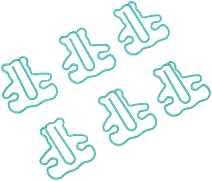 Amazon.com: IUIBMI 160Pcs Little Bear Paper Clip Blue Cute Animal ...