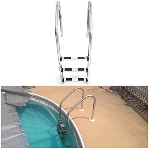 Amazon.com: Goplus Swimming Pool Ladder, 3-Step In-Ground Stainless ...