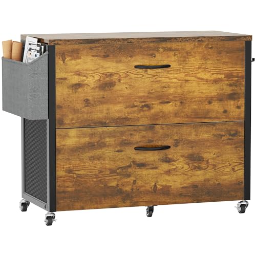 Snapklik.com : YITAHOME Wood Lateral File Cabinet, 2 Drawer Wide Filing ...