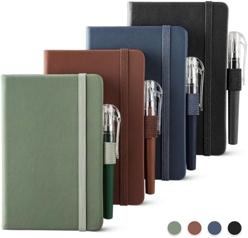 Amazon.com : 3 Pack Pocket Small Notebook Journals for Women Men, 480 ...