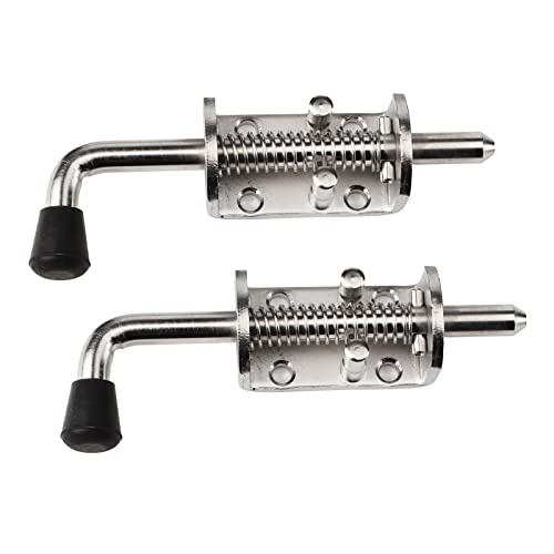 LGEGE Spring Loaded Latch – 2 Pack Heavy Duty Stainless Steel Faster ...
