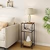 Amazon.com: Tajsoon Tall End Table 3 Tier 30 Inch Narrow Side Table ...
